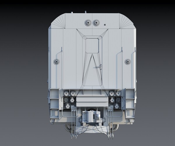 ArtStation - ALC-42 AMTRAK with Interior | Game Assets