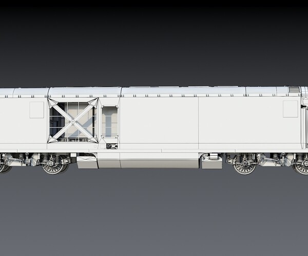 ArtStation - ALC-42 AMTRAK with Interior | Game Assets