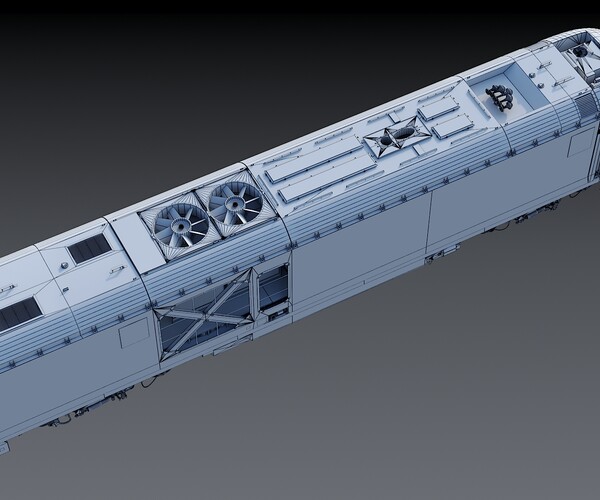 ArtStation - ALC-42 AMTRAK with Interior | Game Assets