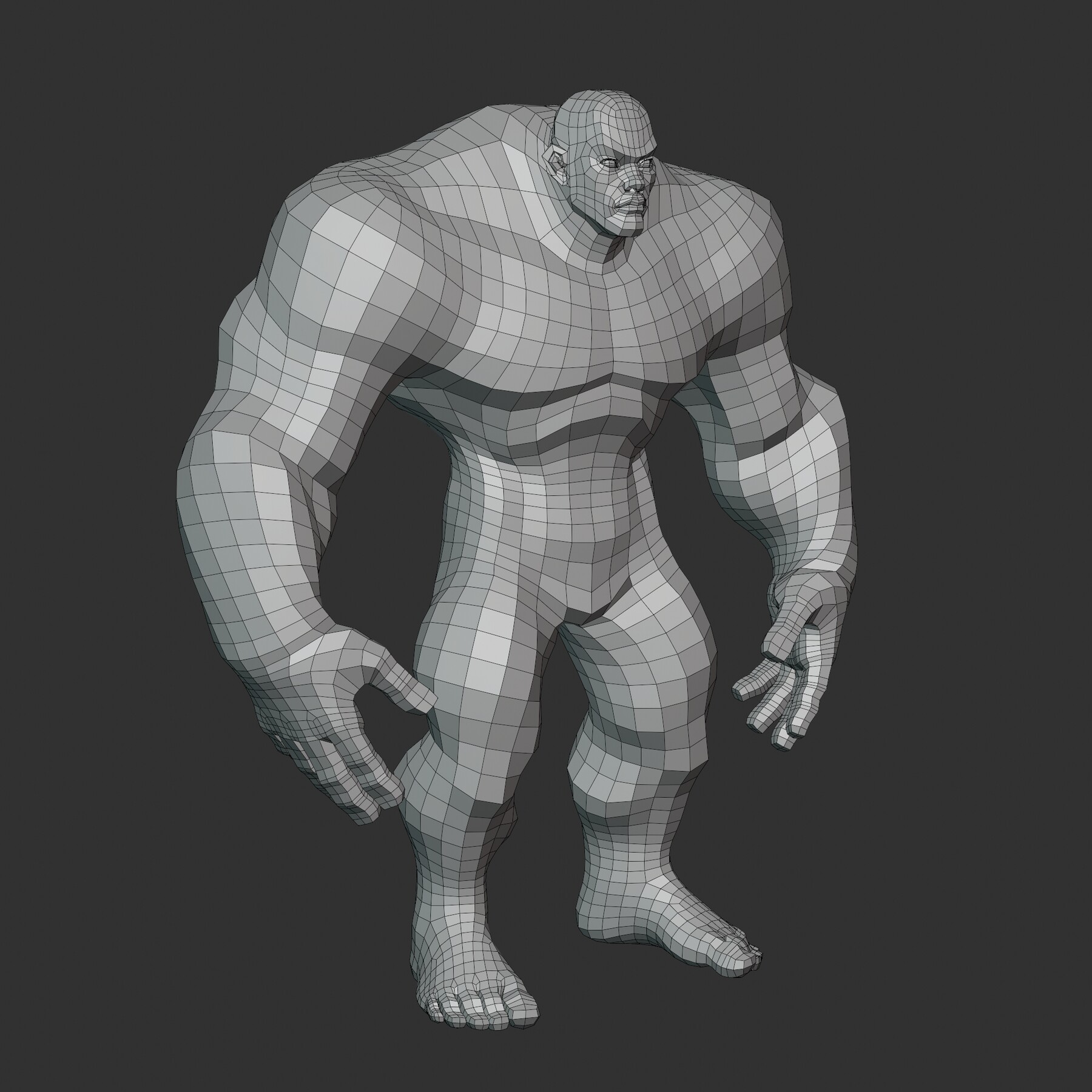 ArtStation - Stylized Lowpoly Bulky Basemesh | Resources