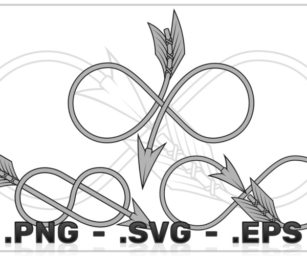 ArtStation - Vector Design Of Arrow In The Shape Of Infinity | Artworks