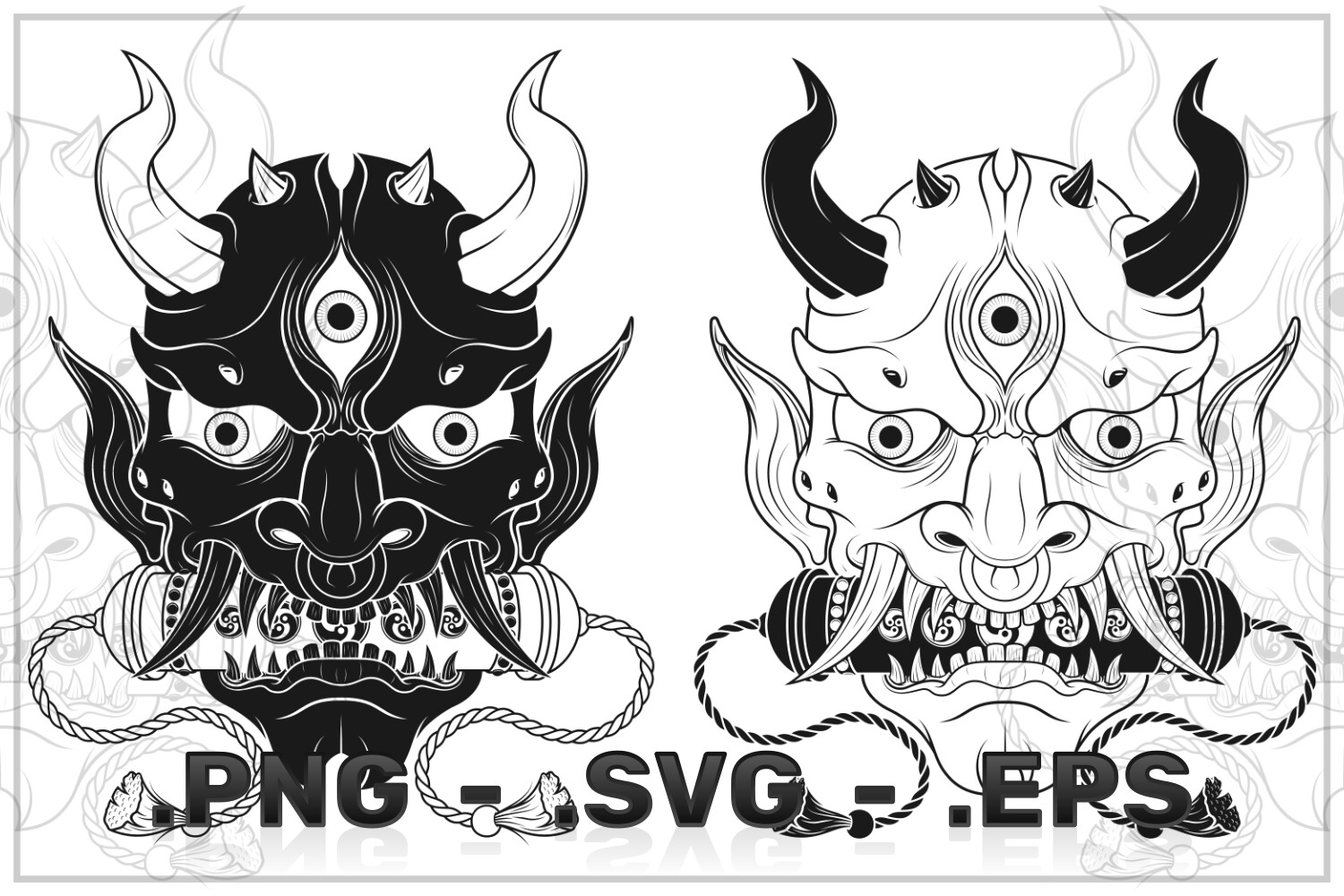 ArtStation - Oni japanese demon vector design | Artworks