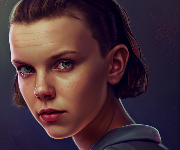 ArtStation - Digital Painting - Eleven Stranger Things | Artworks