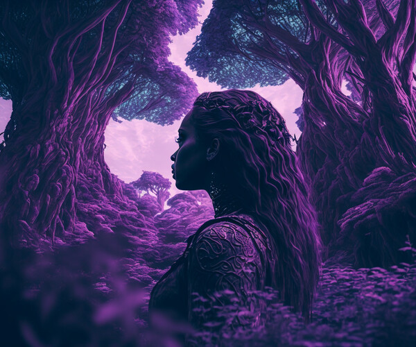 ArtStation - Beautiful purple imagination | Artworks