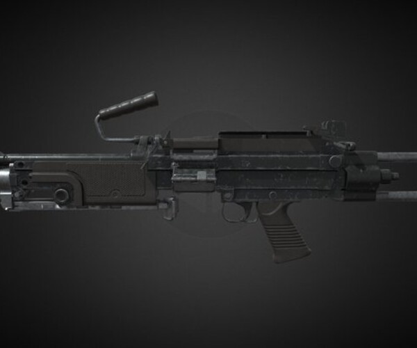 ArtStation - High Detail LMG with extra skins | Game Assets