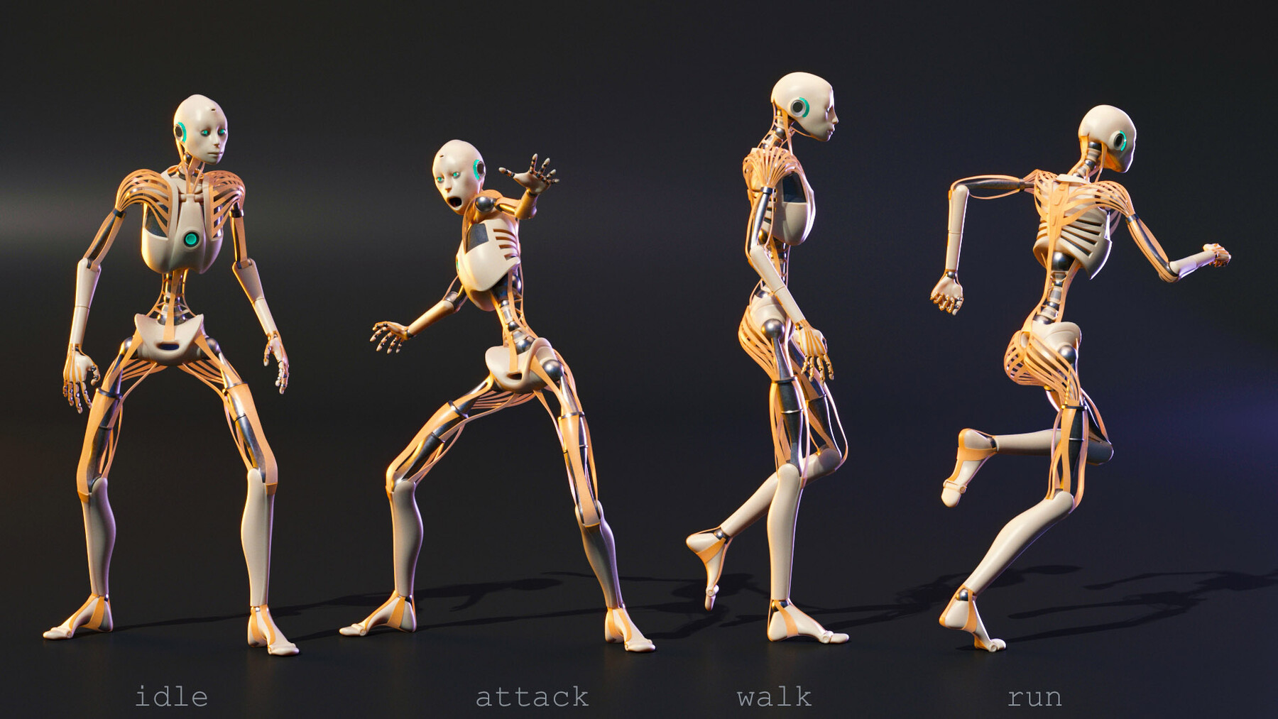 ArtStation - Robot_01 - Free Animated Model | Resources