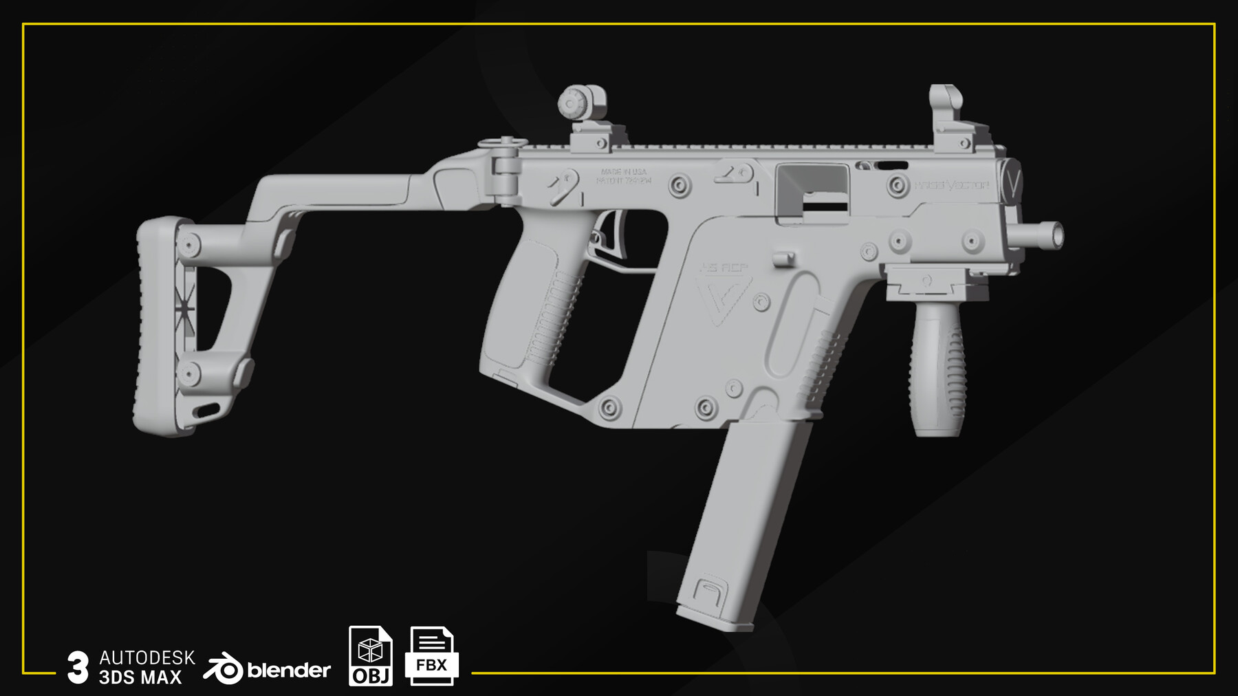 ArtStation - 4 Pack Weapon Game Ready in 1 | Game Assets