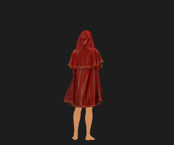 ArtStation - Medival outfit: Little Red Hood Marvelous Designer Project ...