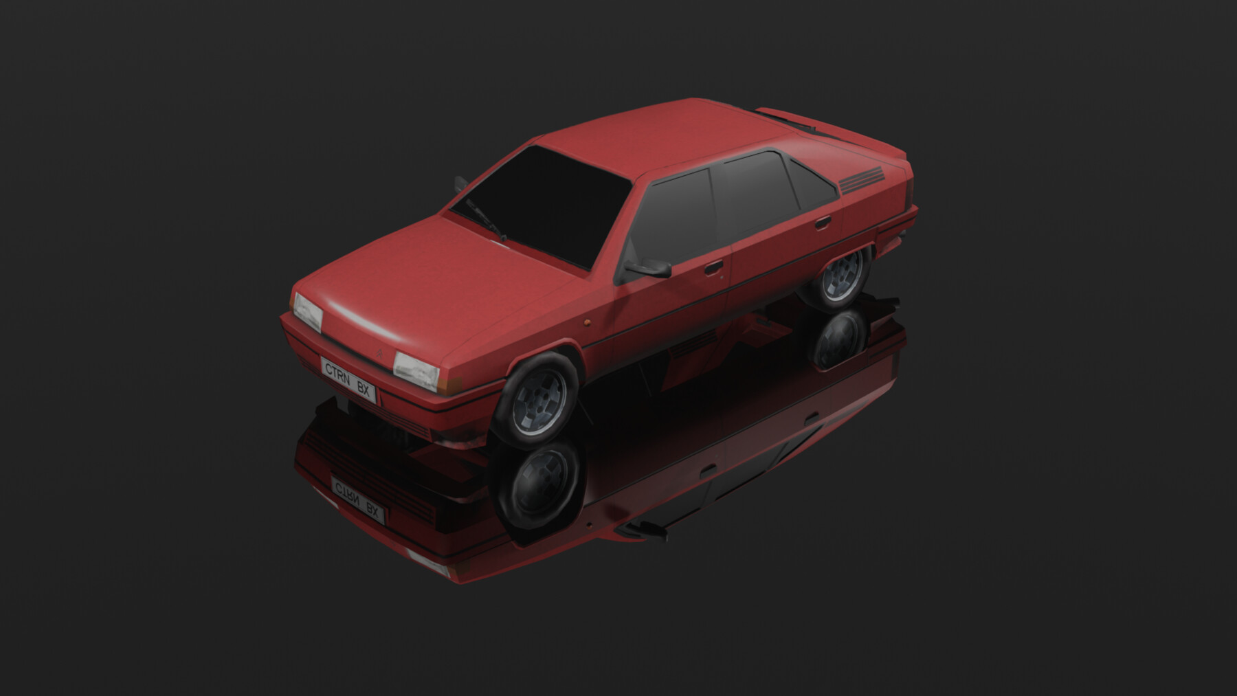 ArtStation - Citroen BX and GT version Low-poly 3D model | Game Assets