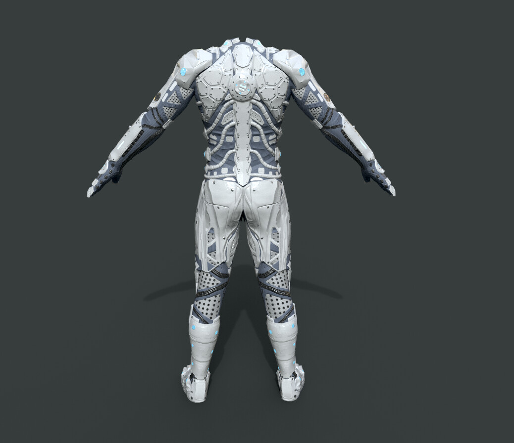 ArtStation - SCI FI CYBERPUNK MALE SUIT | Game Assets