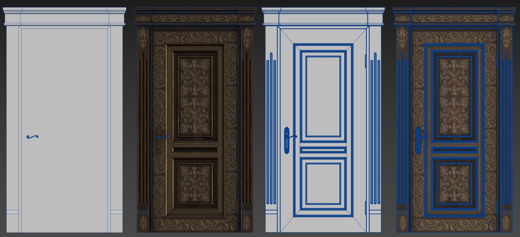 ArtStation - Classic doors | Game Assets