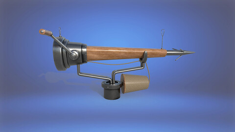 ArtStation - Metal weapon harpoon PBR Low-poly 3D model | Resources