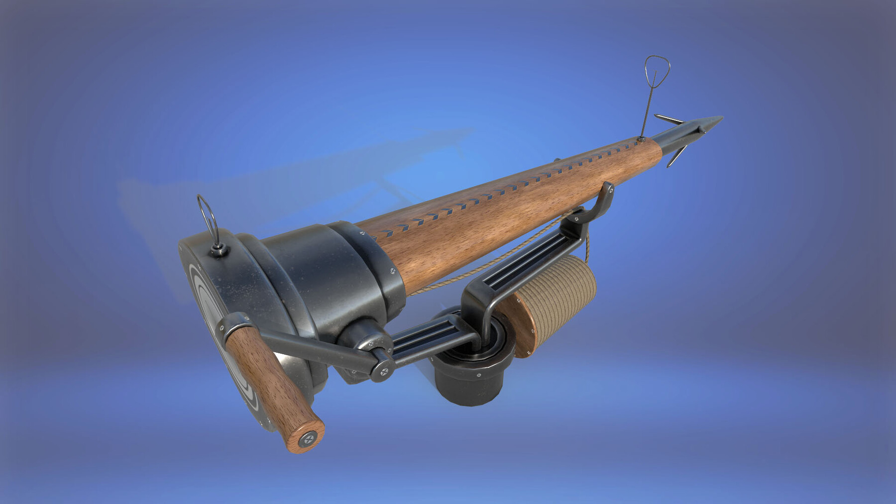 ArtStation - Metal weapon harpoon PBR Low-poly 3D model | Resources