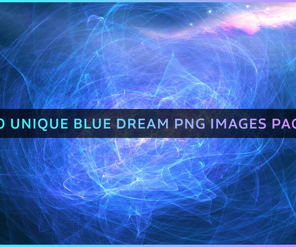 ArtStation - 20 Unique Blue Dream PNG Images Pack | Resources