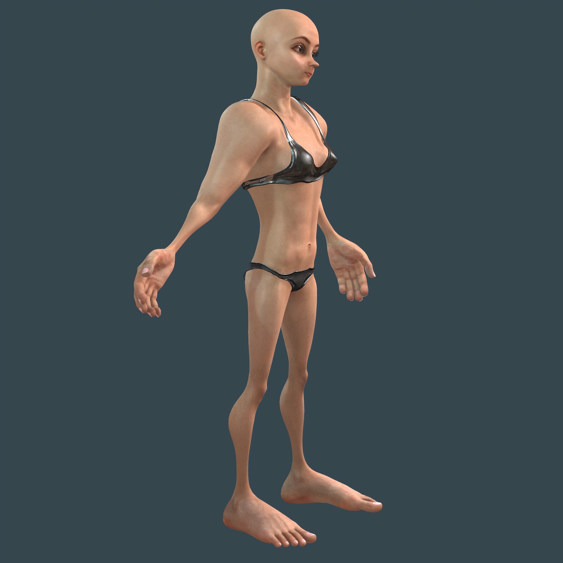 ArtStation - alone girl 3D | Resources