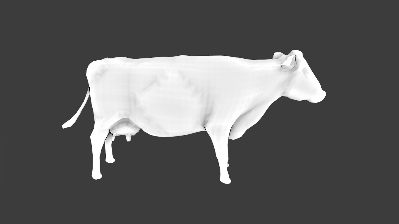 ArtStation - COW LOW POLY GAME READY 3D MODEL | Game Assets