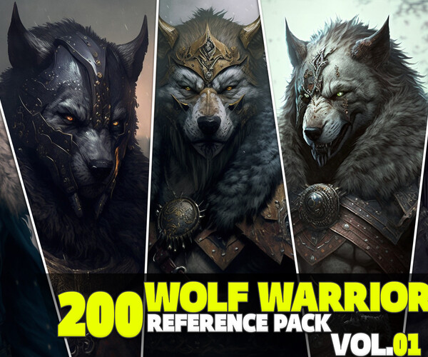 ArtStation - 200 Wolf Warrior Reference Pack Vol.01 | Artworks