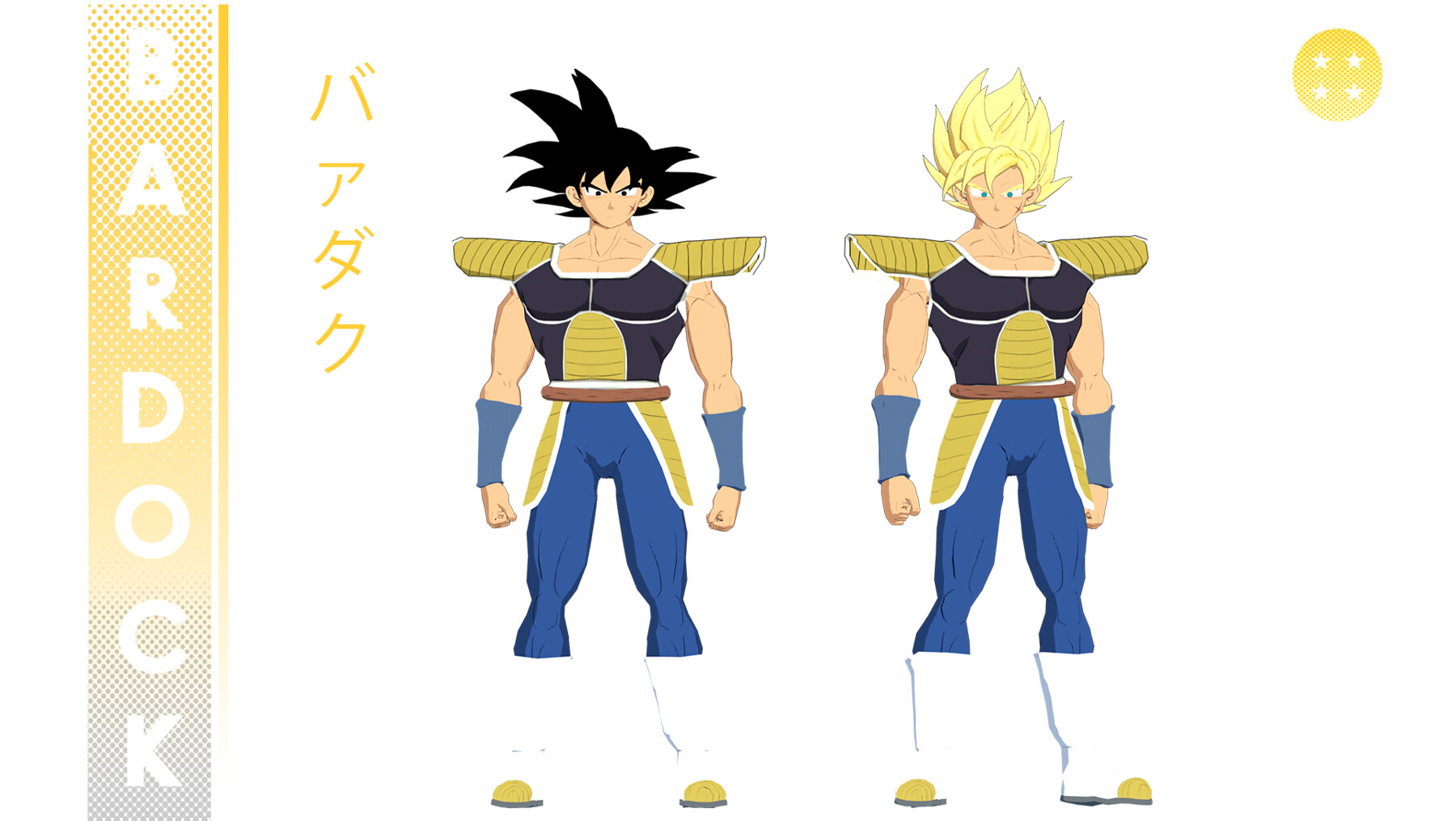 ArtStation - 3D Bardock Rigged | Game Assets