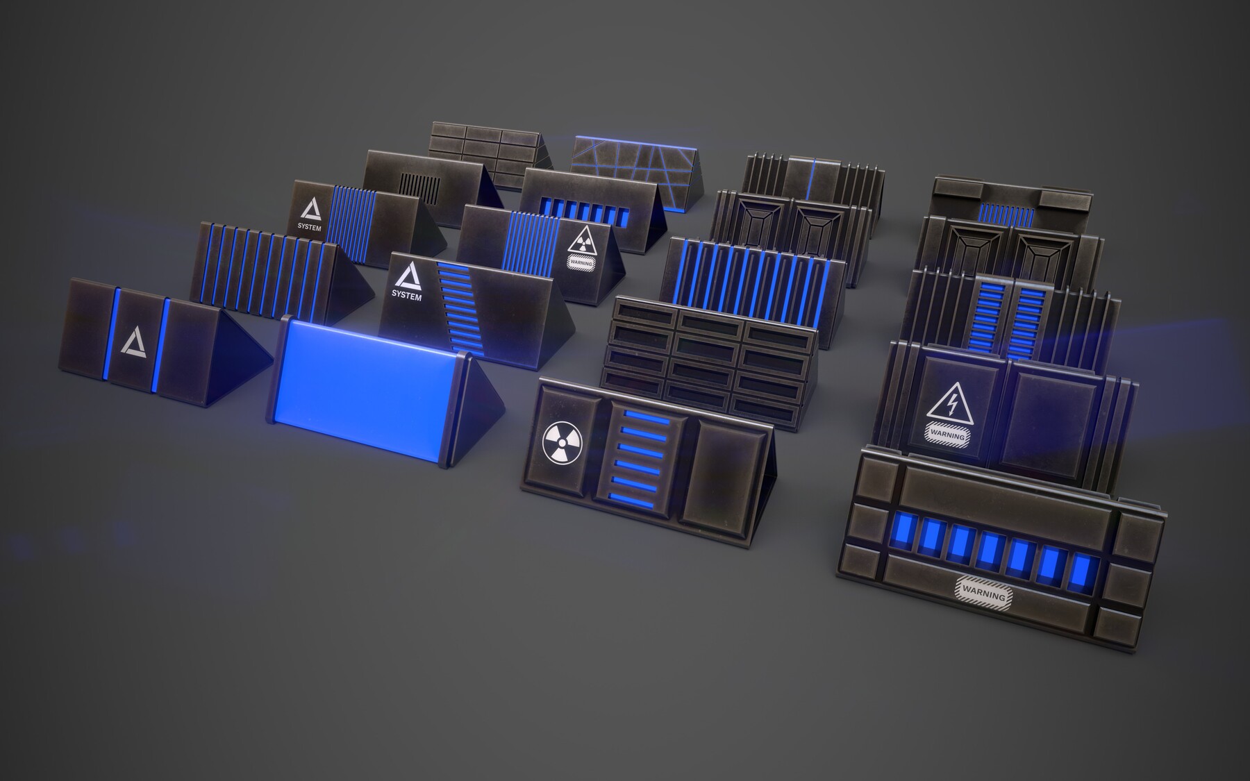 ArtStation - Sci-Fi Triangle Box Metal | Game Assets