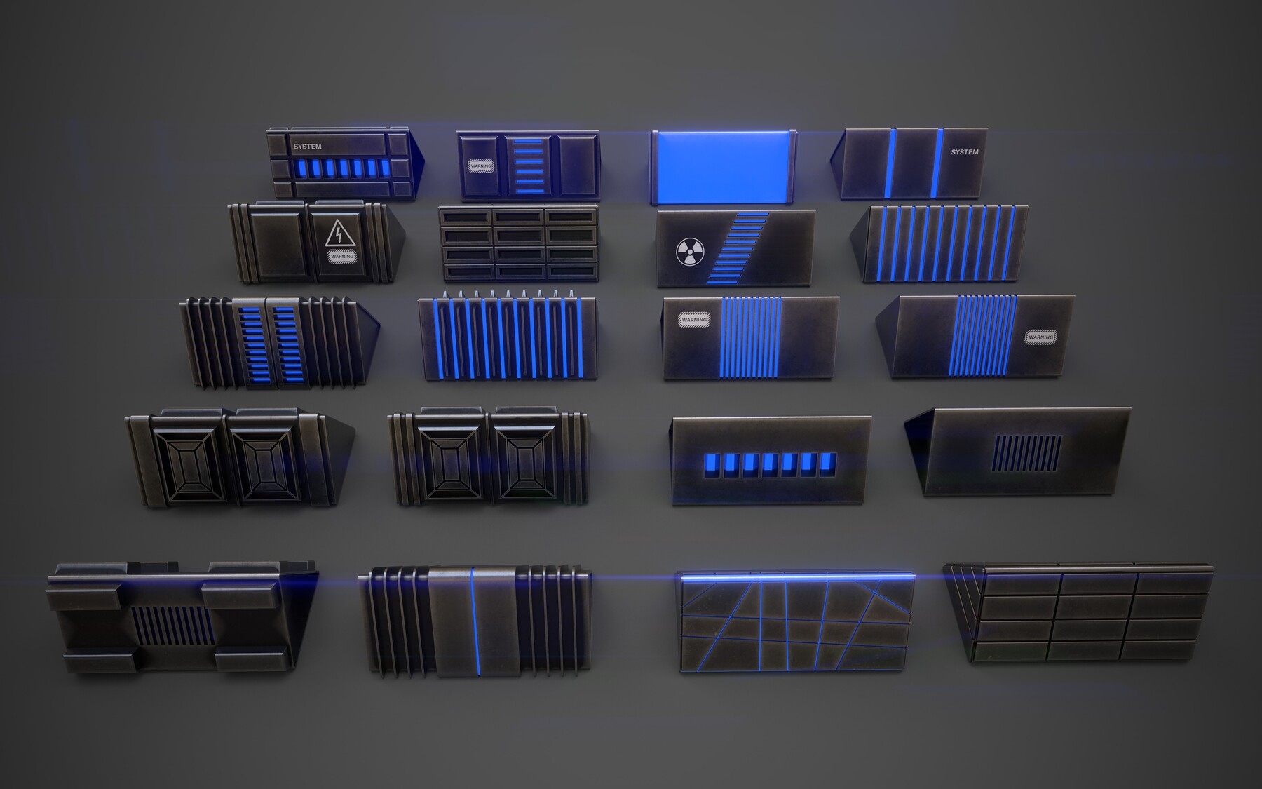 ArtStation - Sci-Fi Triangle Box Metal | Game Assets