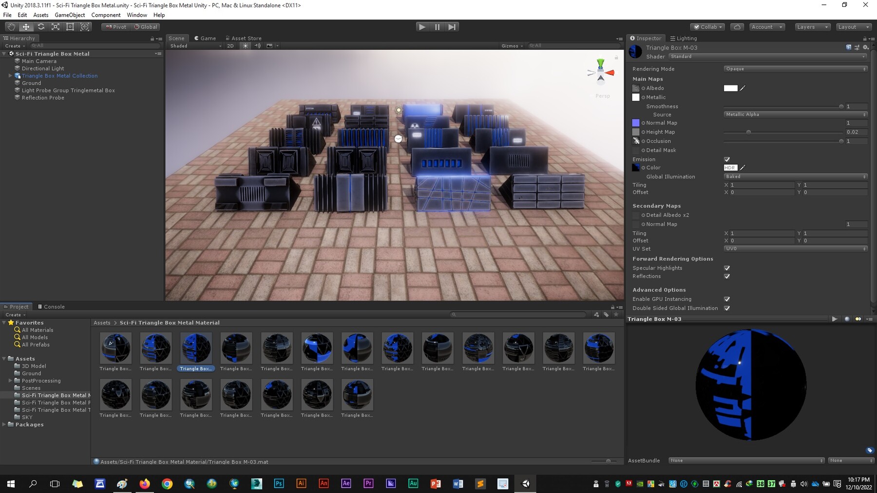 ArtStation - Sci-Fi Triangle Box Metal | Game Assets