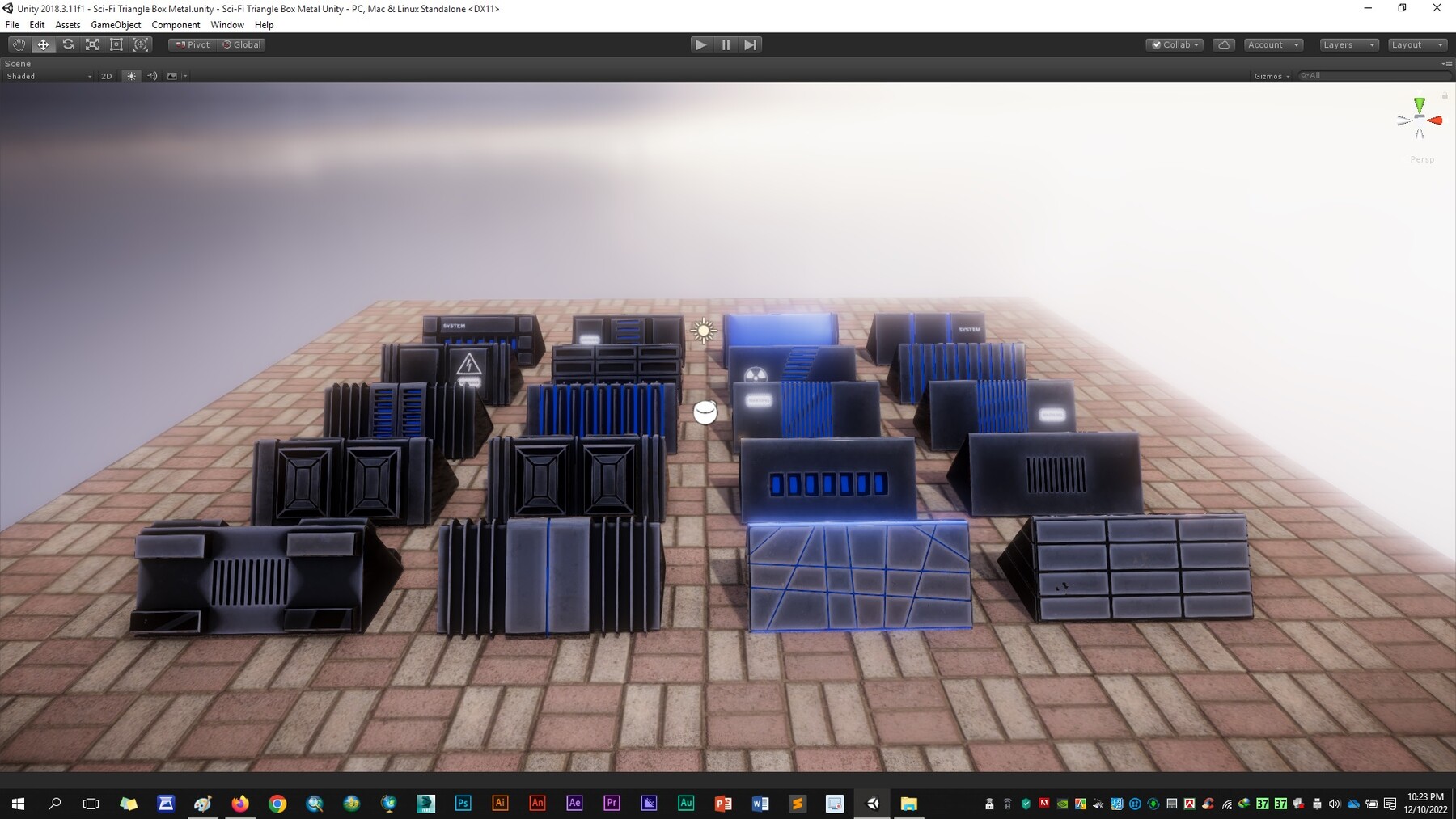 ArtStation - Sci-Fi Triangle Box Metal | Game Assets