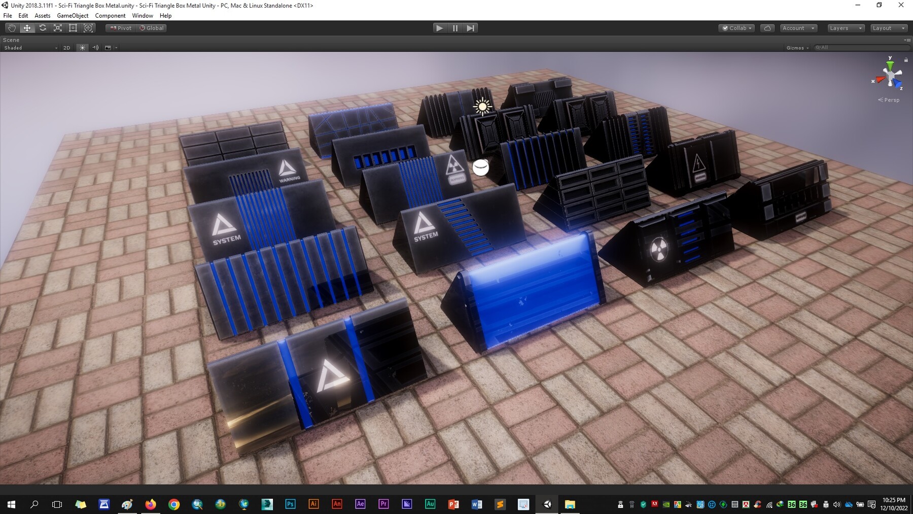 ArtStation - Sci-Fi Triangle Box Metal | Game Assets