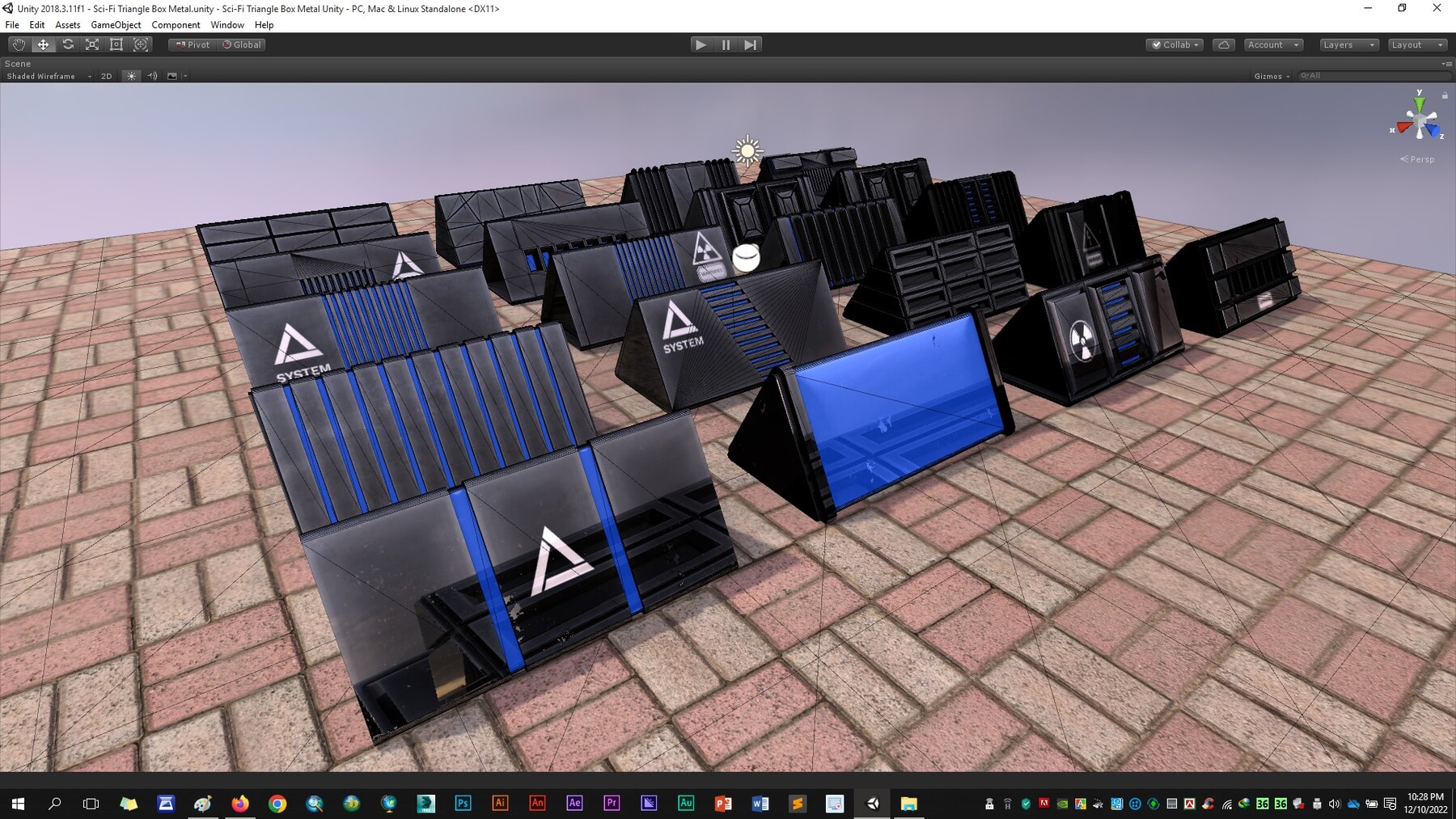 ArtStation - Sci-Fi Triangle Box Metal | Game Assets