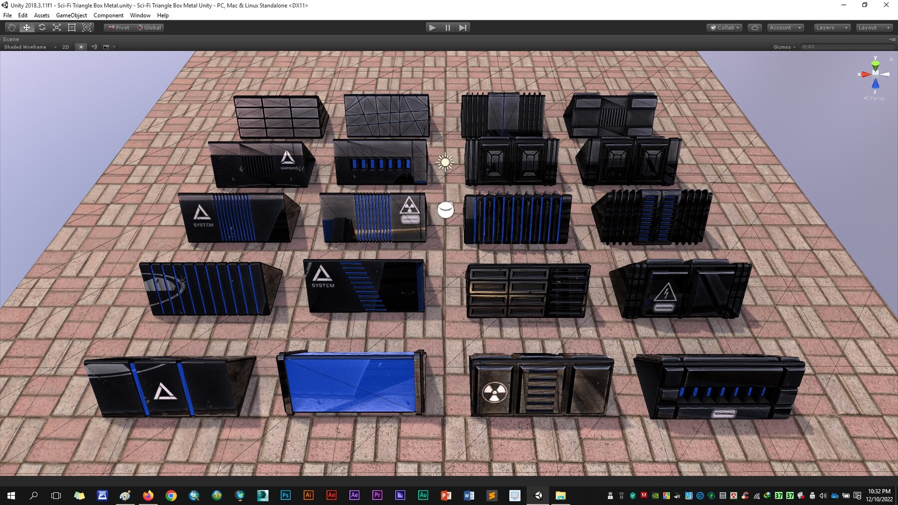 ArtStation - Sci-Fi Triangle Box Metal | Game Assets
