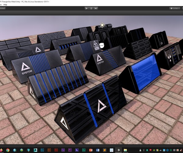ArtStation - Sci-Fi Triangle Box Metal | Game Assets
