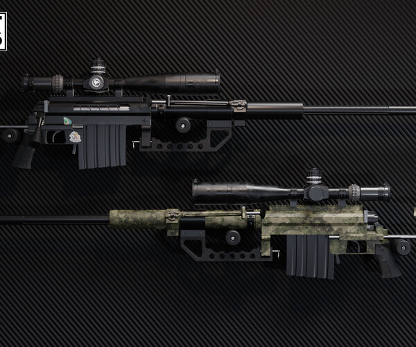 ArtStation - Rifle M200 Intervention /Optic Sniper/ | Resources