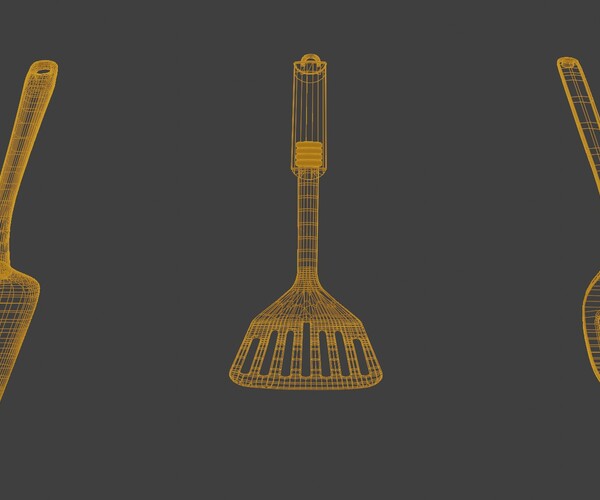 ArtStation - Spatula 3D Model Set | Game Assets