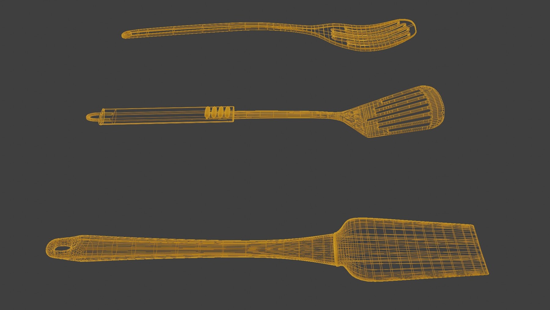 ArtStation - Spatula 3D Model Set | Game Assets