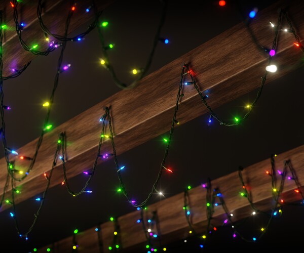 ArtStation - Customizable Christmas Lights - Geometry Nodes (Blender) | Resources
