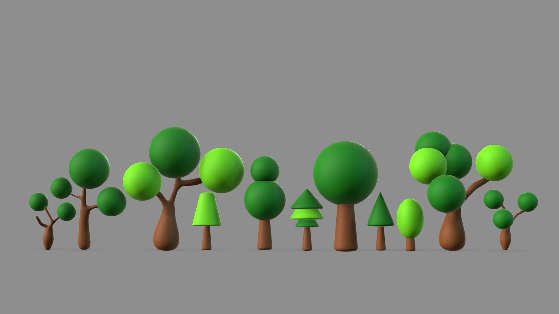 ArtStation - toon trees | Game Assets