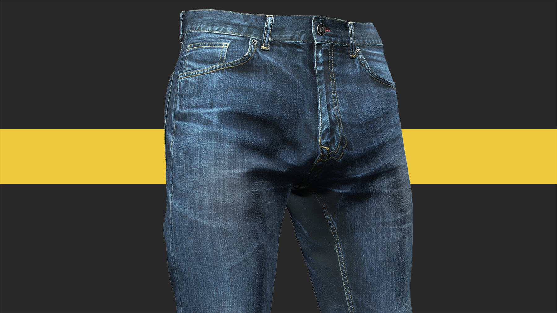 ArtStation - Realistic Bleu Jeans for Men Rigged Low-poly 3D model ...