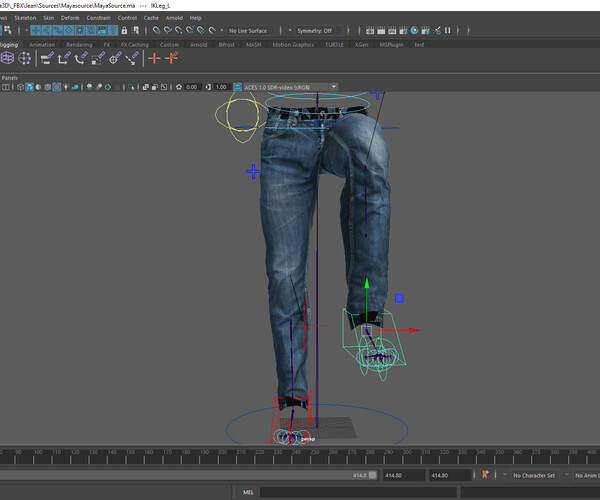 ArtStation - Realistic Bleu Jeans for Men Rigged Low-poly 3D model ...
