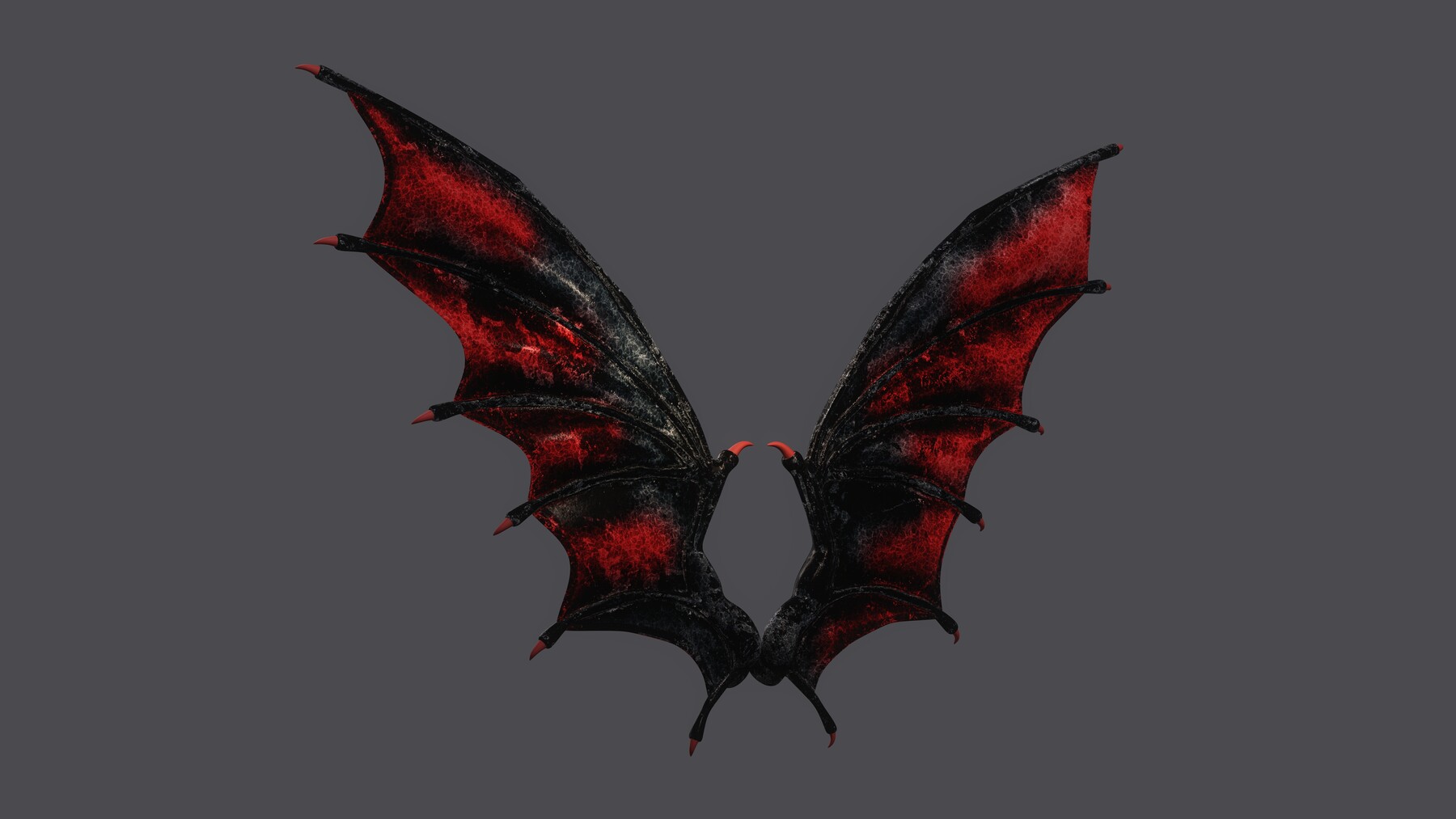 ArtStation - Dark Demon Wings Evil game ready or print | Game Assets