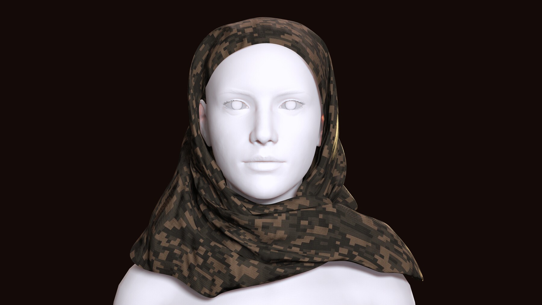 ArtStation - islam Hijab Low-poly | Game Assets