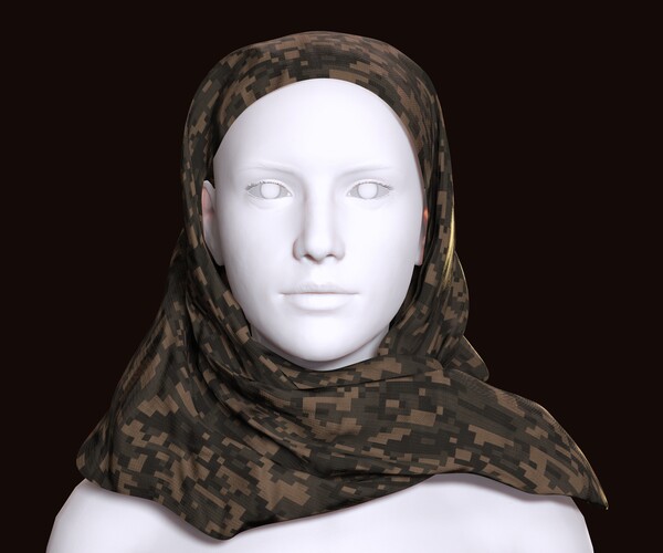 ArtStation - islam Hijab Low-poly | Game Assets
