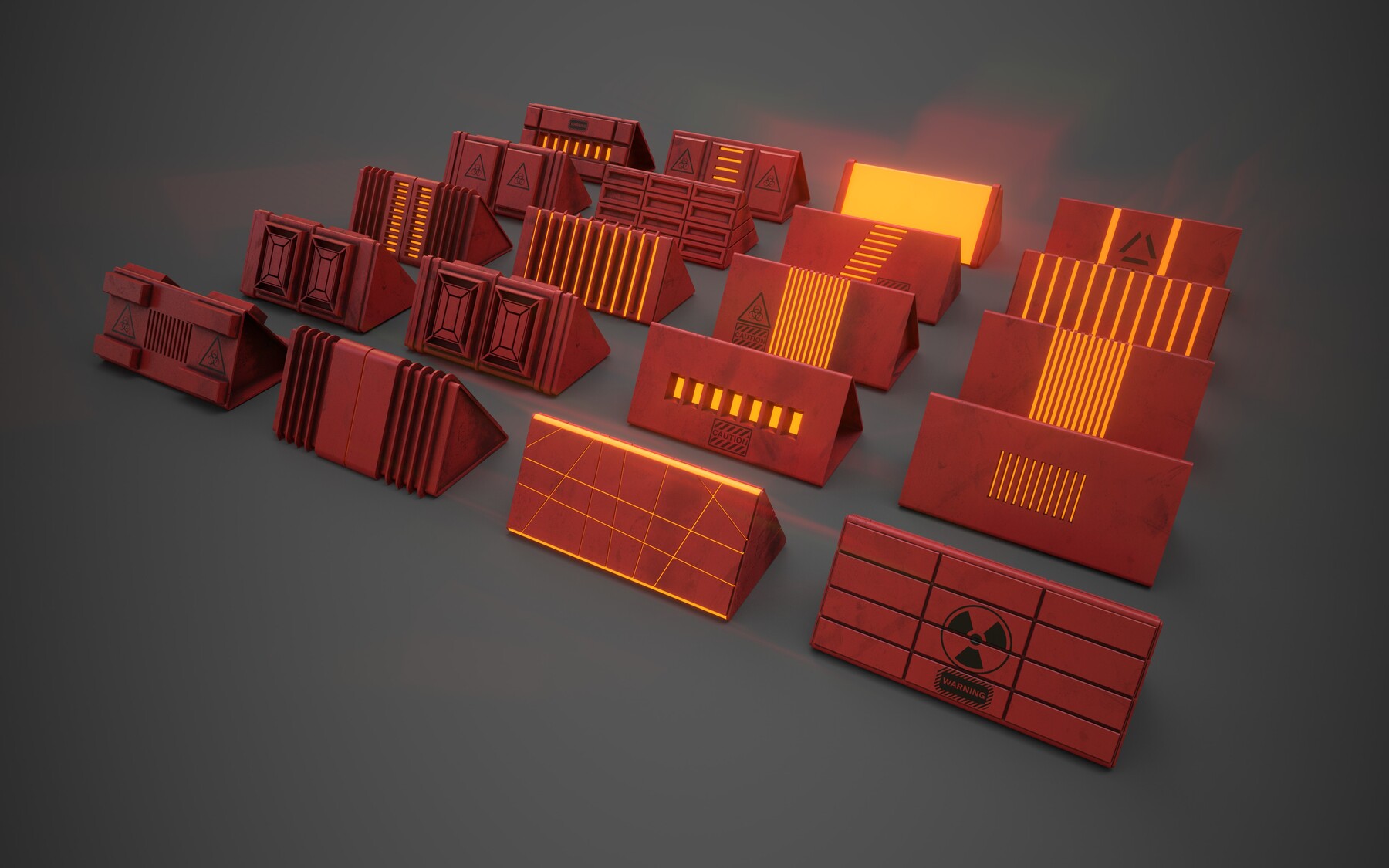 ArtStation - Sci-Fi Triangle Box Plastic | Game Assets