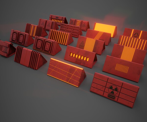 ArtStation - Sci-Fi Triangle Box Plastic | Game Assets