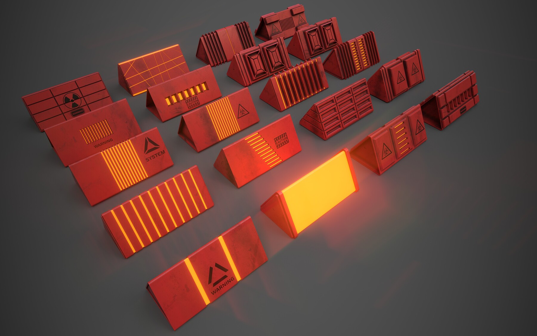 ArtStation - Sci-Fi Triangle Box Plastic | Game Assets