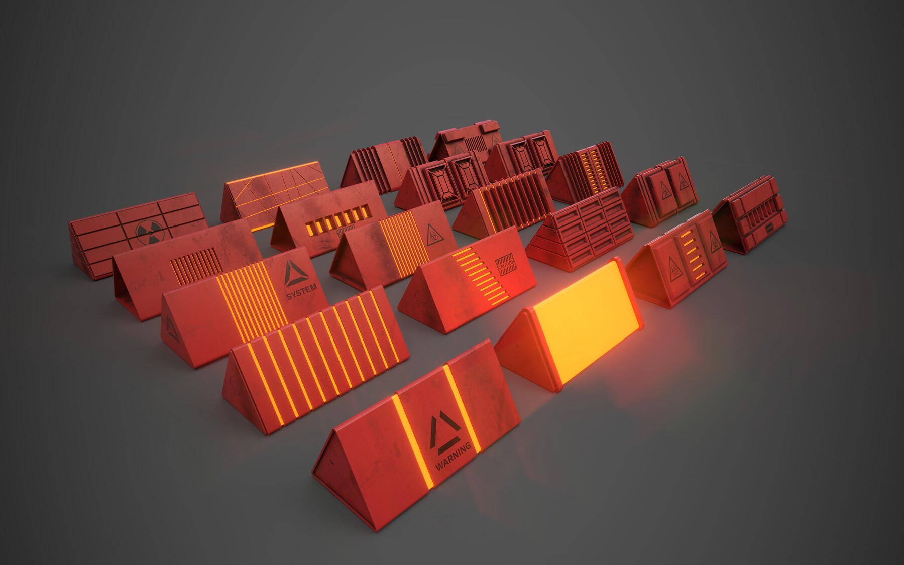 ArtStation - Sci-Fi Triangle Box Plastic | Game Assets