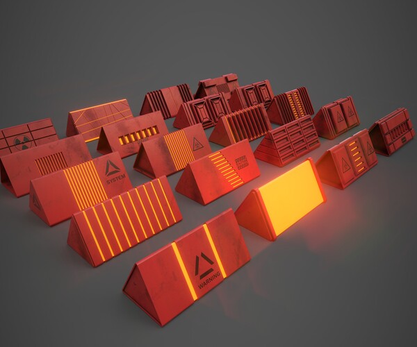 ArtStation - Sci-Fi Triangle Box Plastic | Game Assets