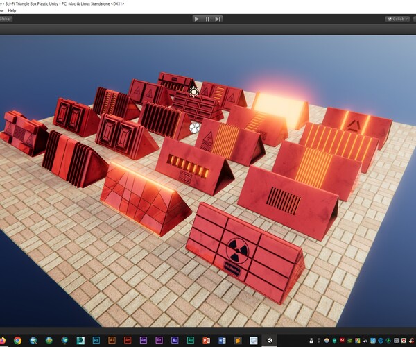 ArtStation - Sci-Fi Triangle Box Plastic | Game Assets