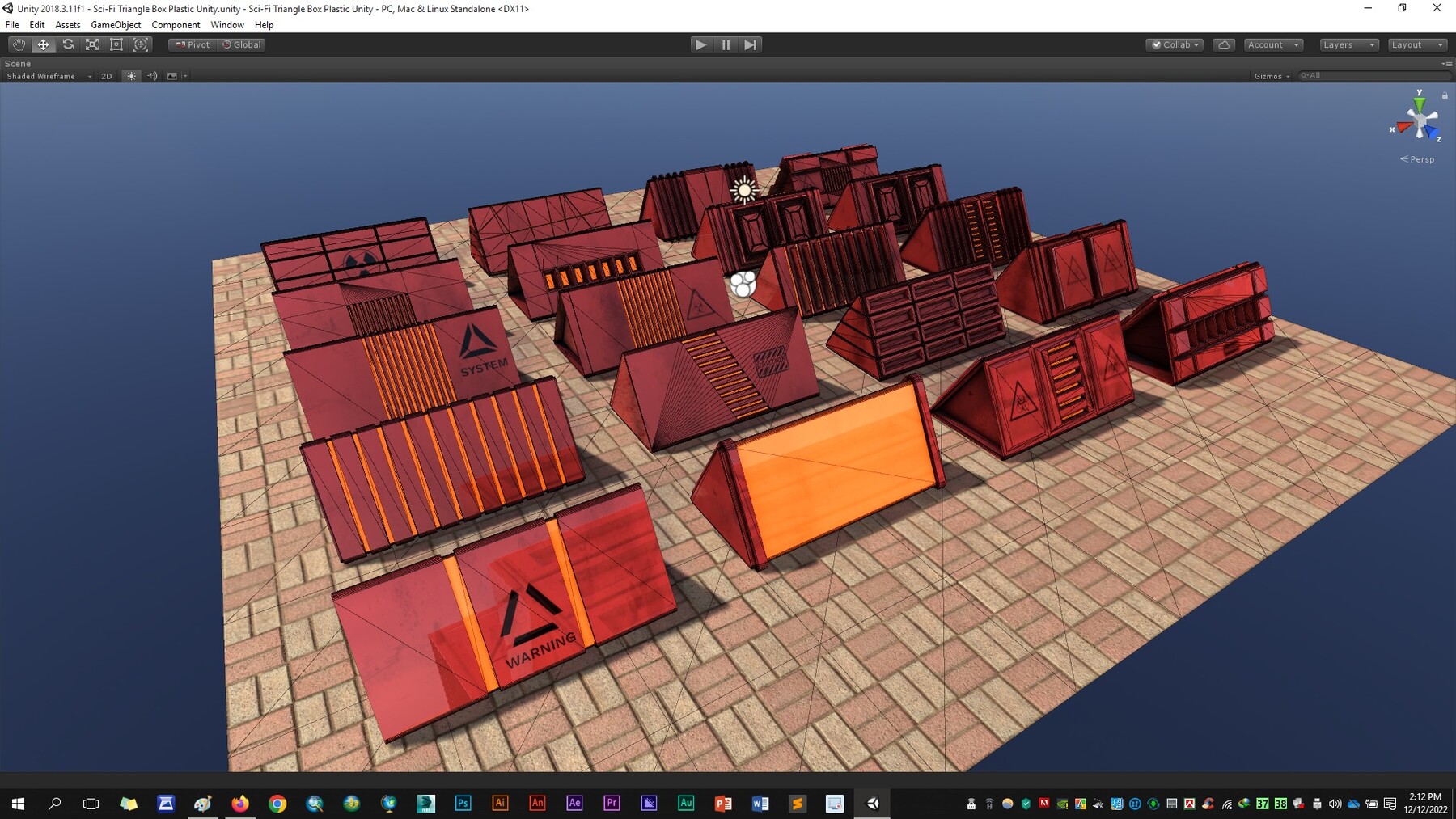 ArtStation - Sci-Fi Triangle Box Plastic | Game Assets
