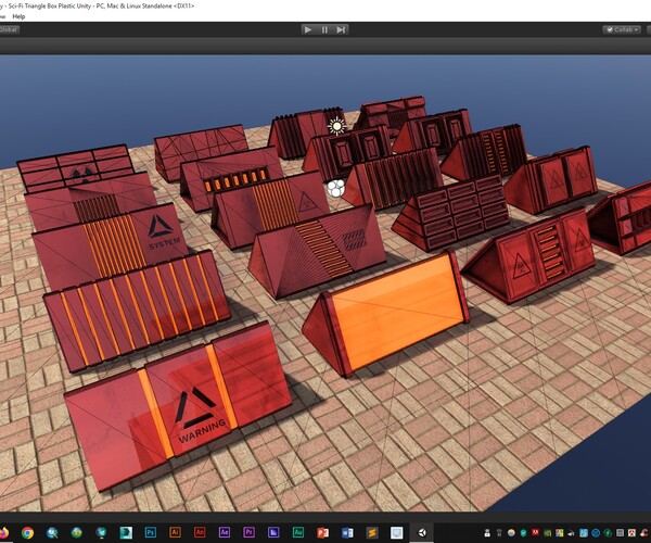ArtStation - Sci-Fi Triangle Box Plastic | Game Assets