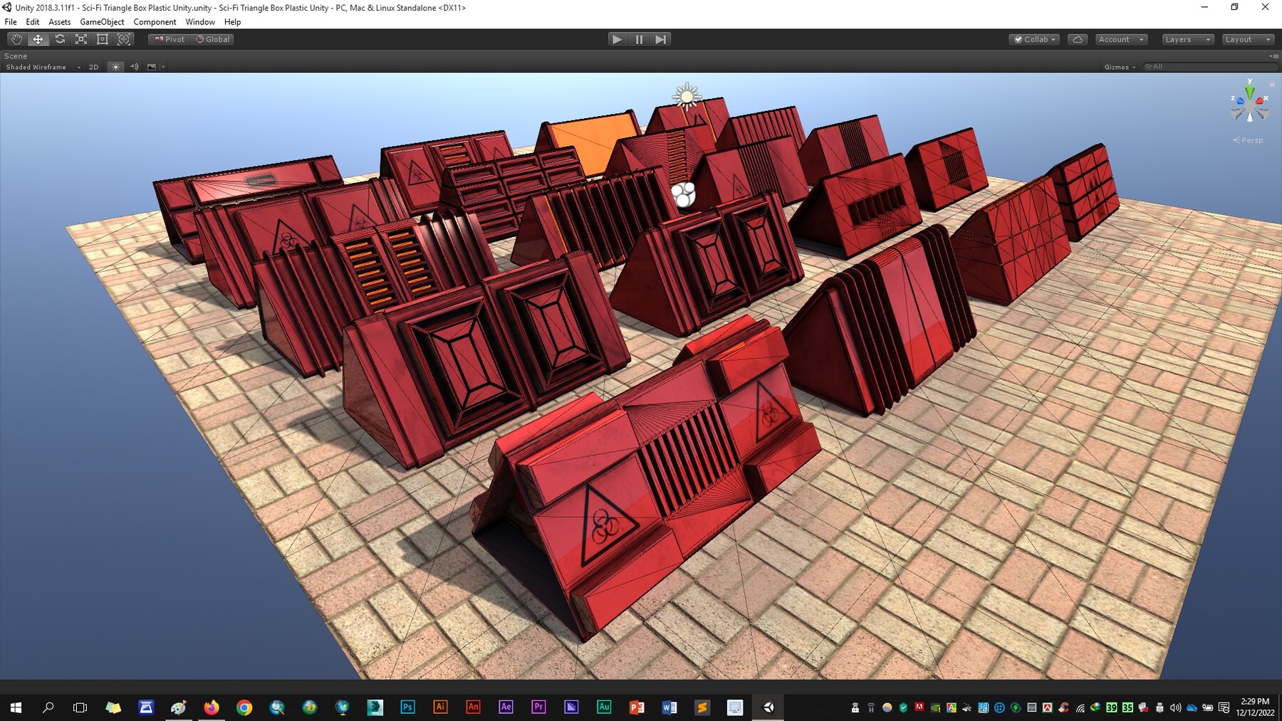 ArtStation - Sci-Fi Triangle Box Plastic | Game Assets