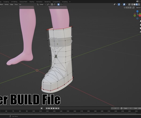 ArtStation - Moon Boots (Blender+OBJ) for Genesis 8 / 8.1 (Build File ...